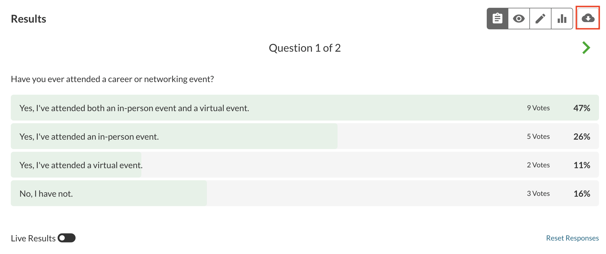 Overview: Viewing and Exporting Poll Analytics
