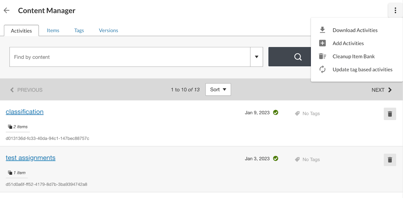 How do I use the Content Manager?